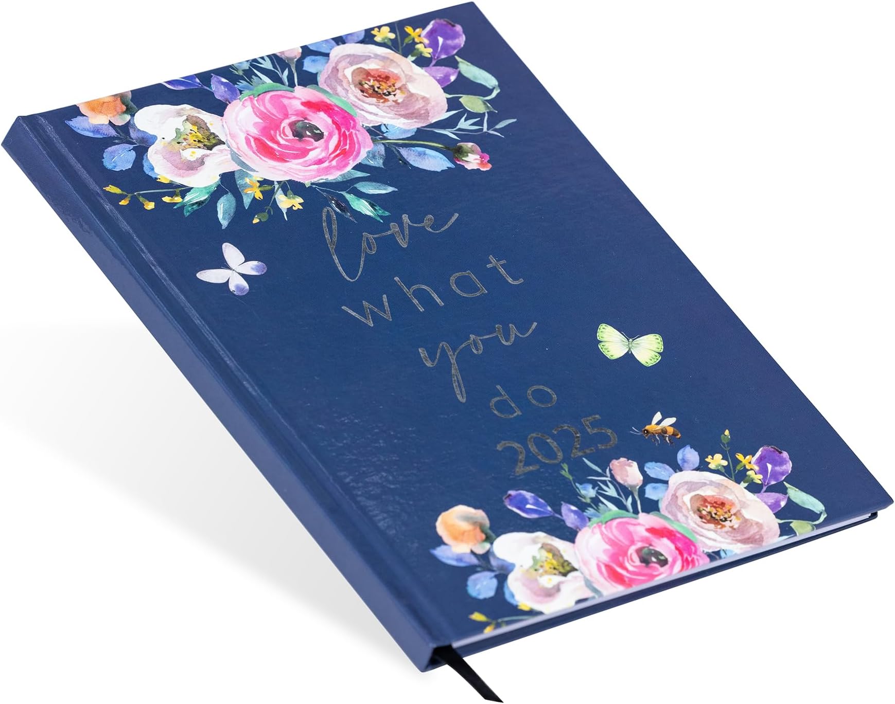 2025 A5 Week to View Diary - Vintage Floral Casebound Planner - Full ...