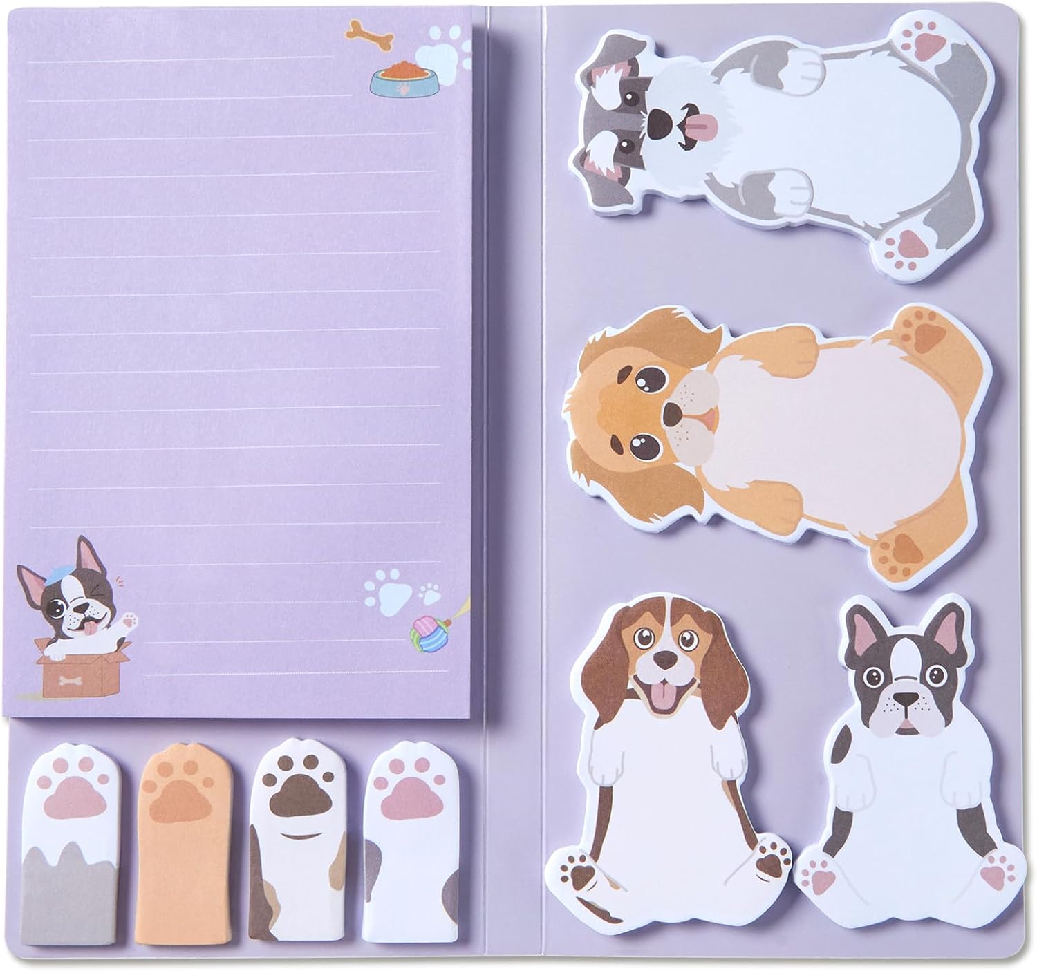 Amazon.com : Hommie Cute Sticky Notes, Dog Sticky Notes Set Planner ...