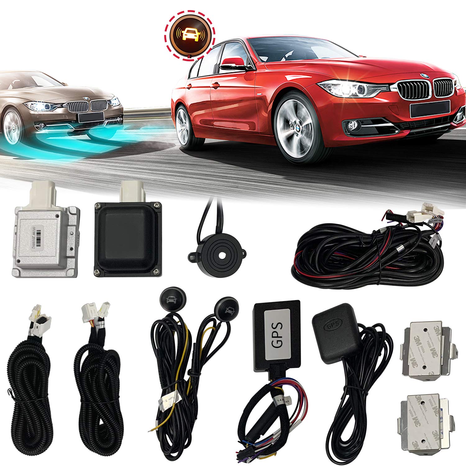Buy BY-J Car Blind Spot Monitoring System BSD BSM BSA Microwave Radar ...