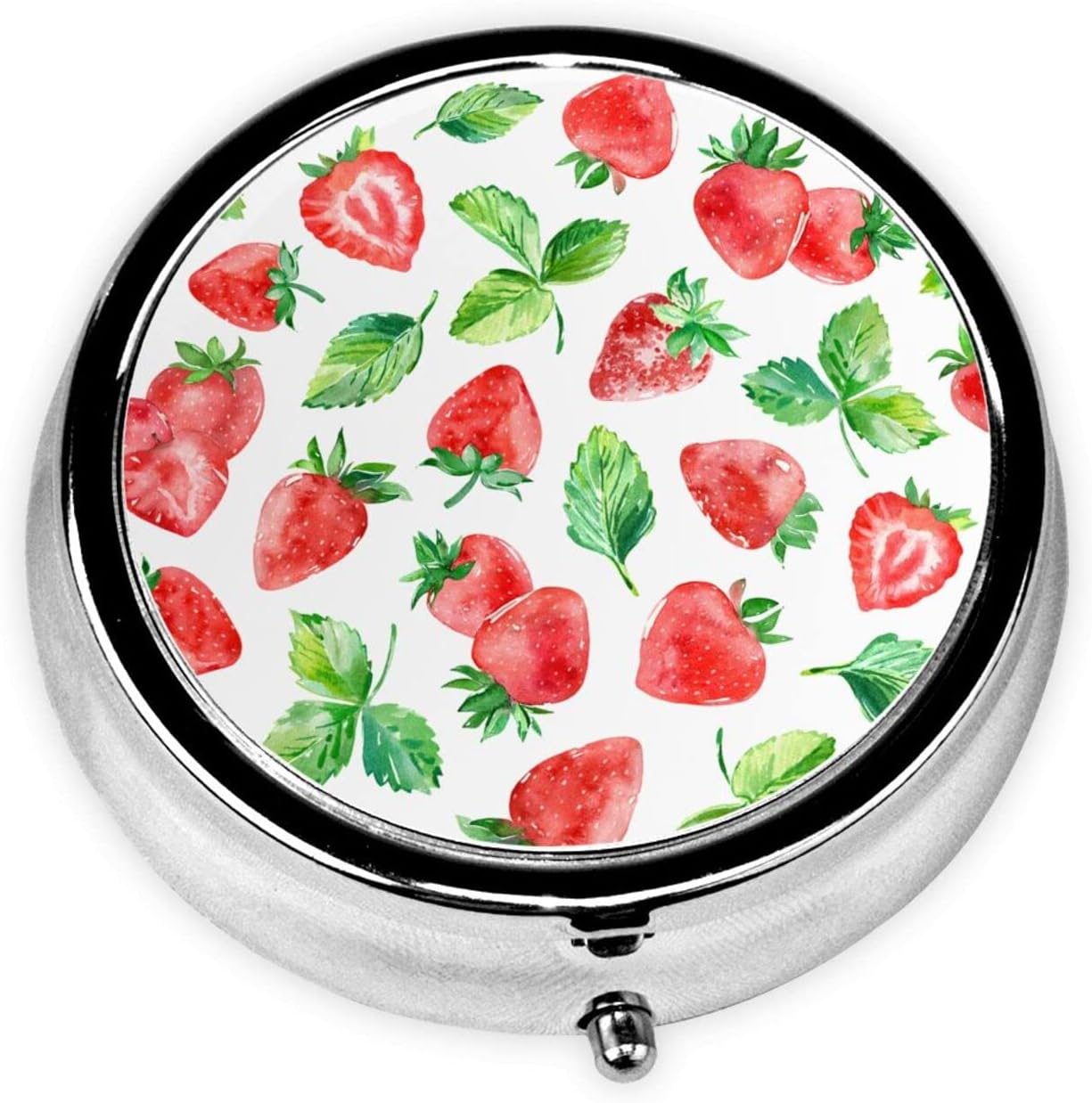 Amazon.com: Strawberry Pill Box Small Daily Pill Box Organizer 3 ...