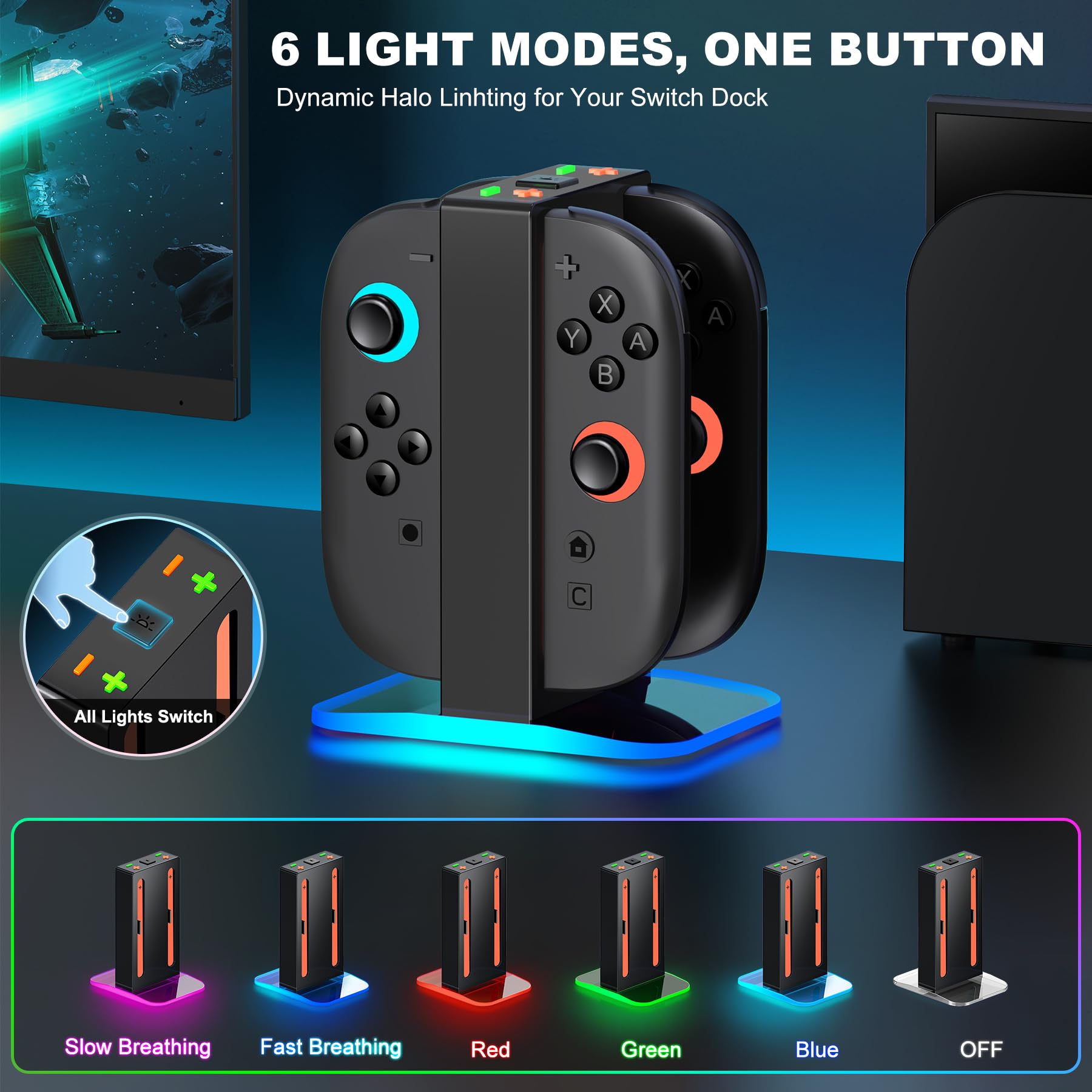 Snapklik.com : Charging Dock For Nintendo Switch 2 Accessories ...