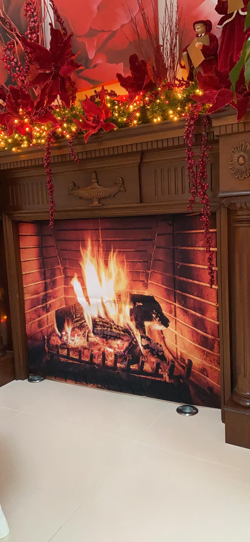 Aoihrraan 1,5x1m Burning Firewoods Photography Backdrop Vintage Brick ...