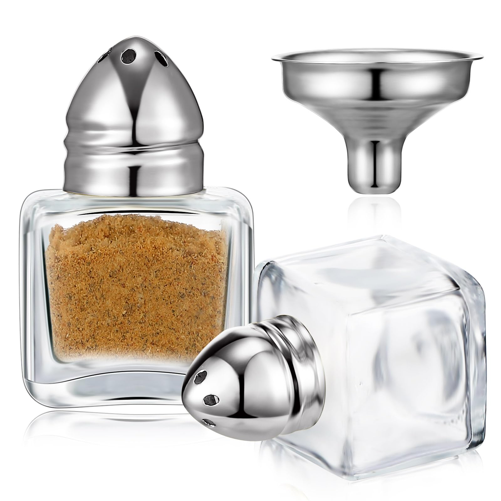 Amazon.com: Uiifan 2 Pcs 0.5 oz Cube Shape Small Salt and Pepper ...