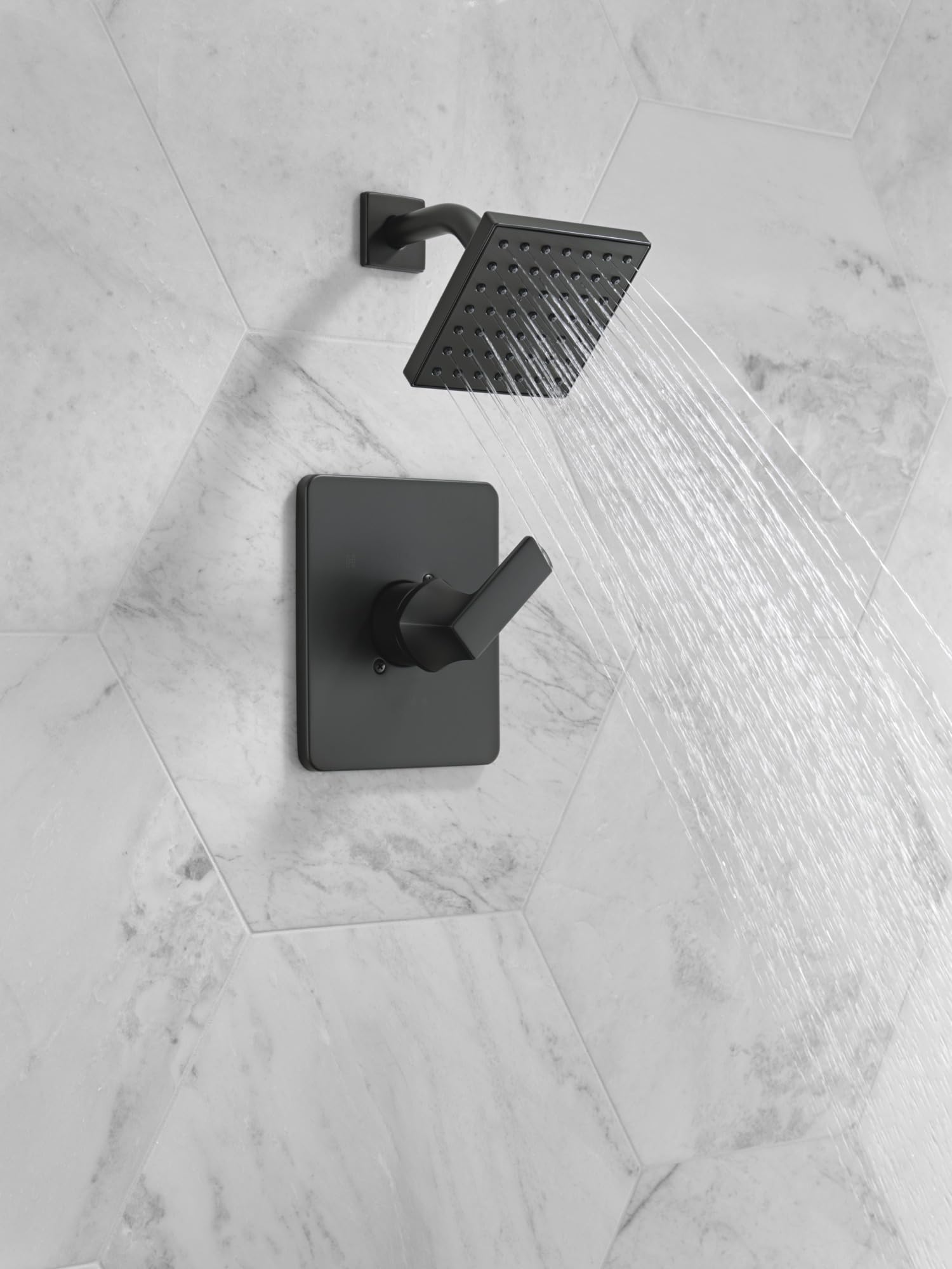 Snapklik.com : Delta Velum 14 Series Shower Faucet Set, Matte Black ...