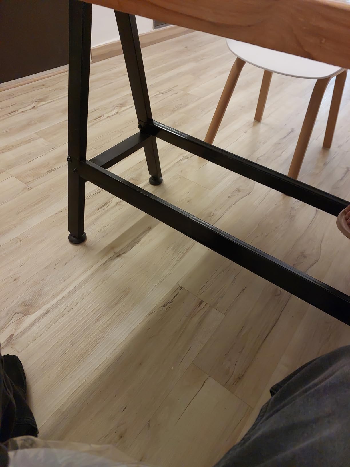 DECORILA Industrial Modern A Shape Tube LegsMetal Table Legs, 28" High ...