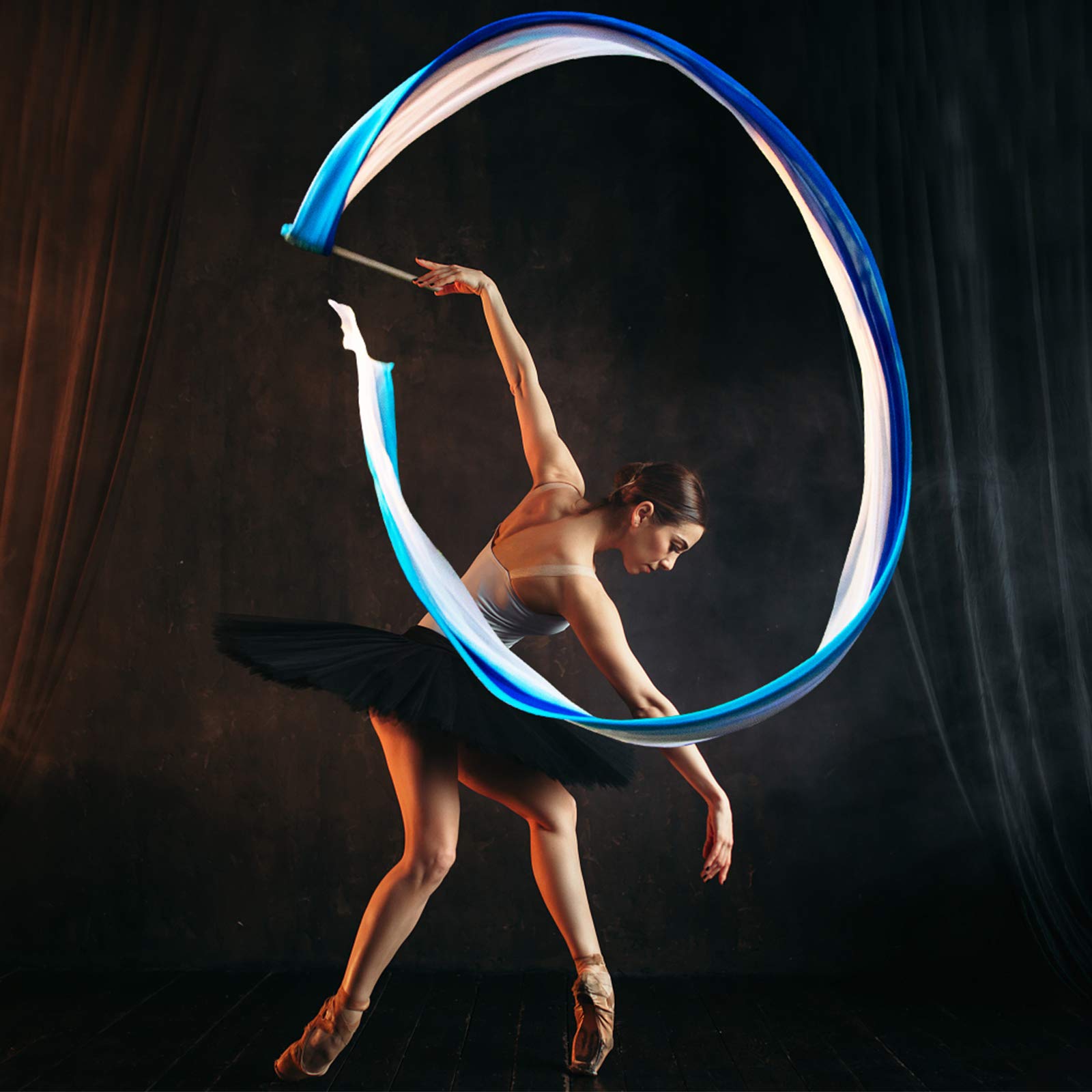 Snapklik.com : KIKIGOAL 16.4FT Dance Streamer Gymnastics Dance Ribbons ...