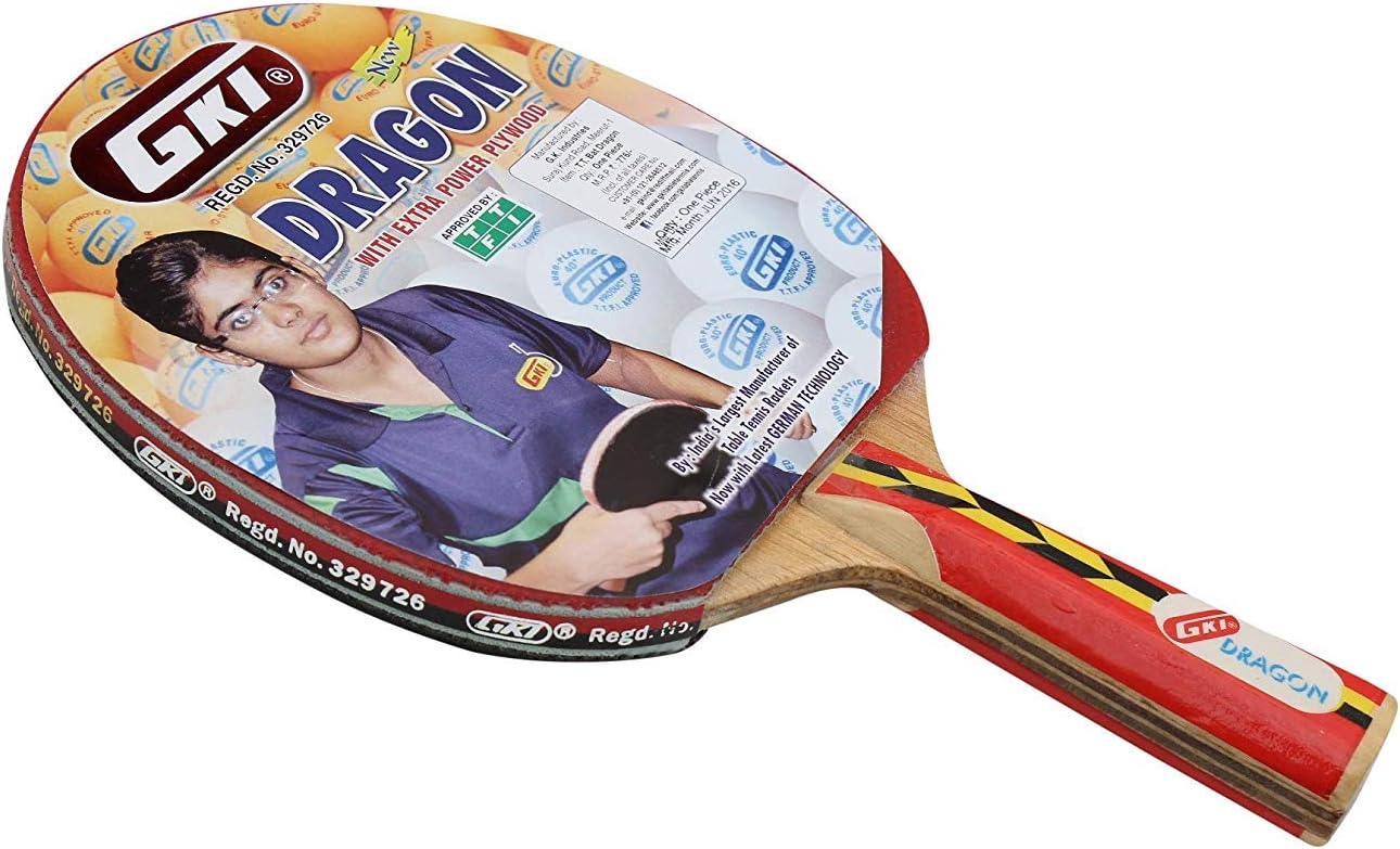 GKI Dragon Table Tennis Racquet : Amazon.in: Sports, Fitness & Outdoors