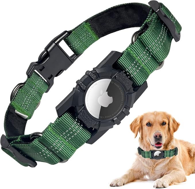Amazon.com : AirTag Dog Collar, Reflective Apple Air Tag Dog Collar ...