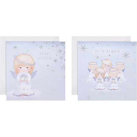 Hallmark Boxed Charity Christmas Cards - Pack of 16 in 2 Festive Angel ...