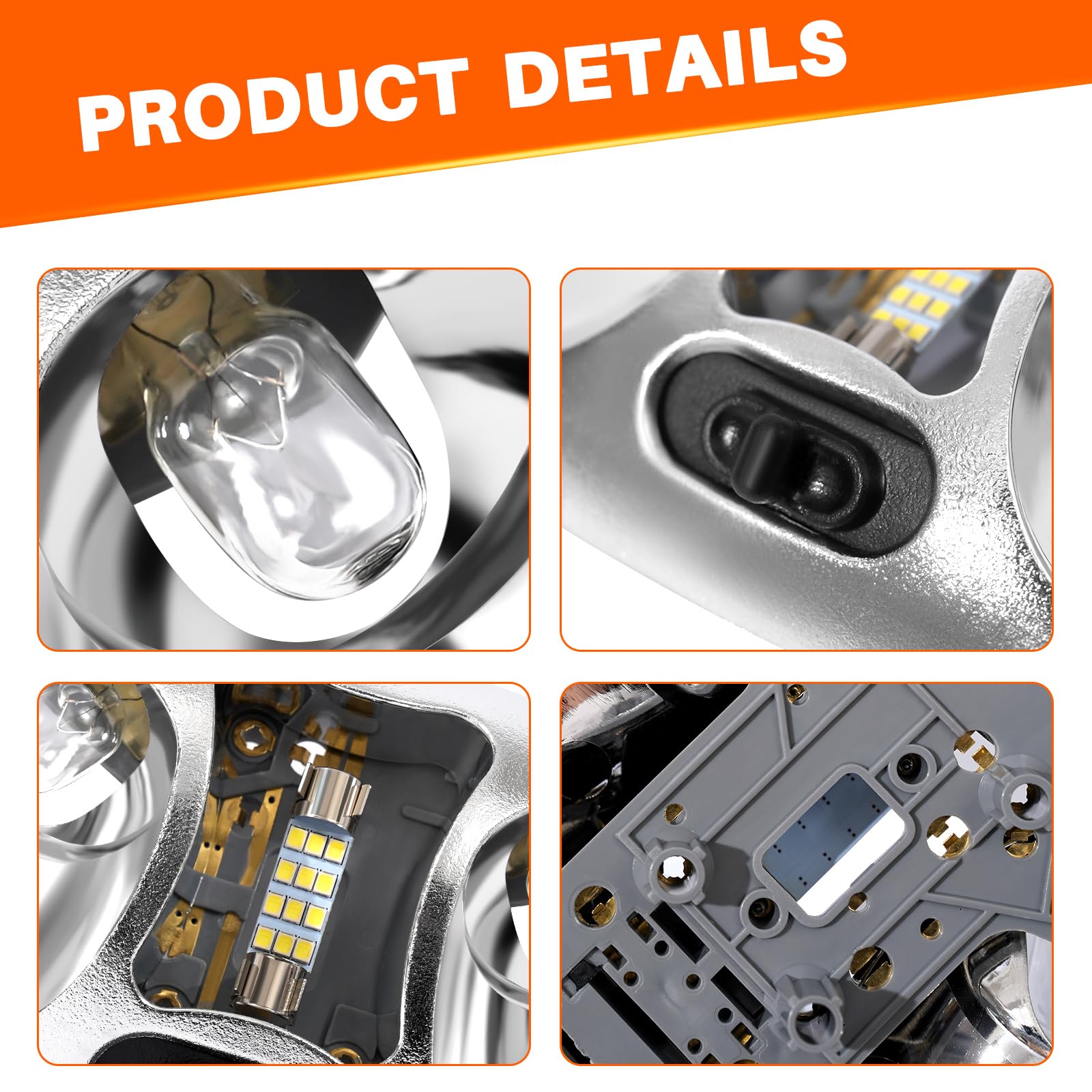 Overhead Reading Light Ford Ranger Upgraded LED Cab Map Lamp Assembly ...