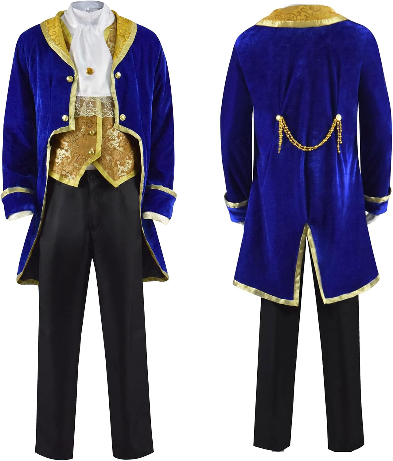 Amazon.com: Adult Beast Cosplay Prince Dan Stevens Costume Deluxe ...