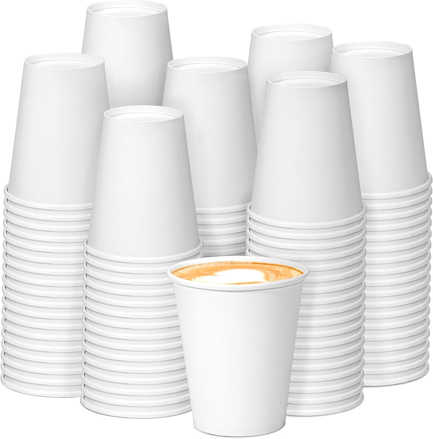 Amazon.com: Fit Meal Prep 500 Pack 6 oz Disposable Paper Coffee Cups ...