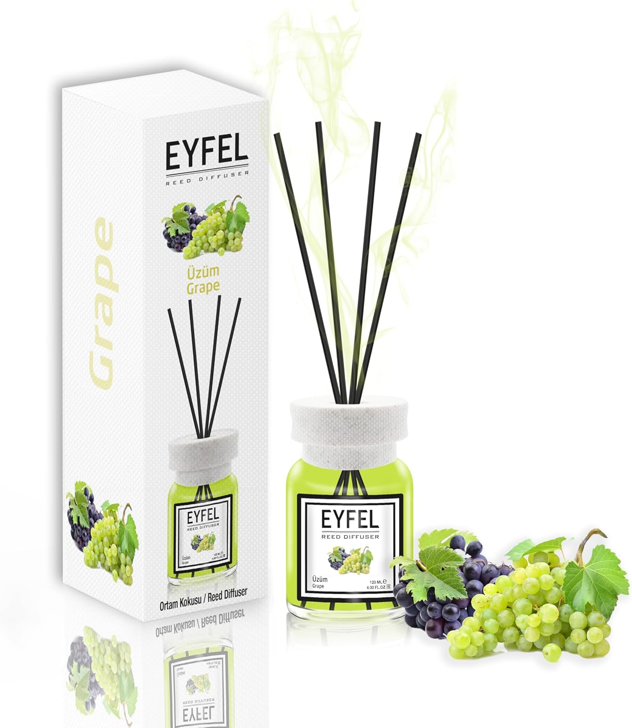 Amazon.com: EYFEL Reed Diffusers for Home – Grape Reed Diffuser Set 4. ...