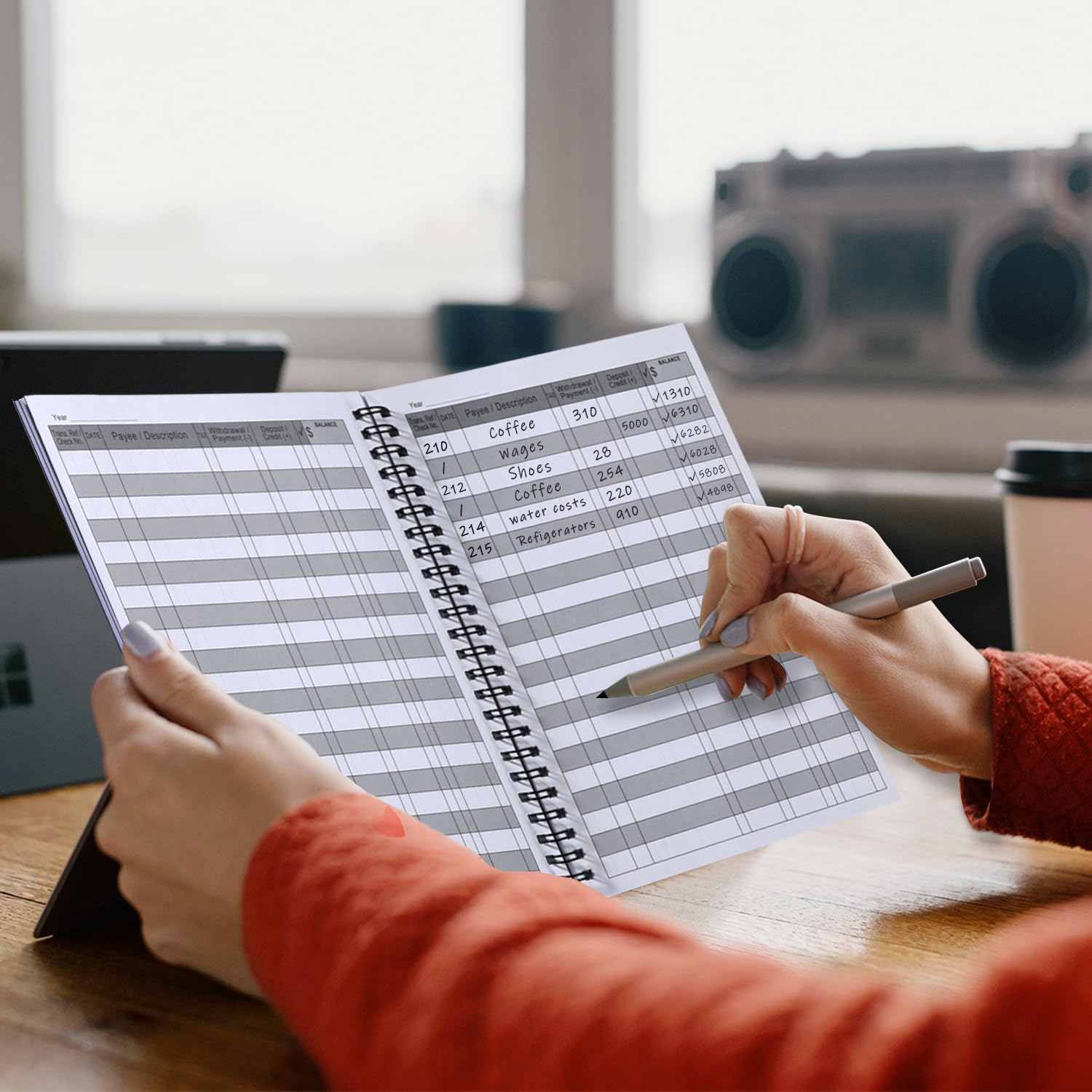 Snapklik.com : A5 Big Checkbook Register, Check Registers For Personal ...