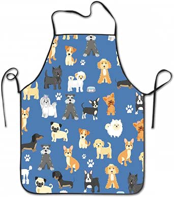 Amazon.com: Kawani Dog Grooming Apron for Women Cute,Pet Dogs Kitchen ...