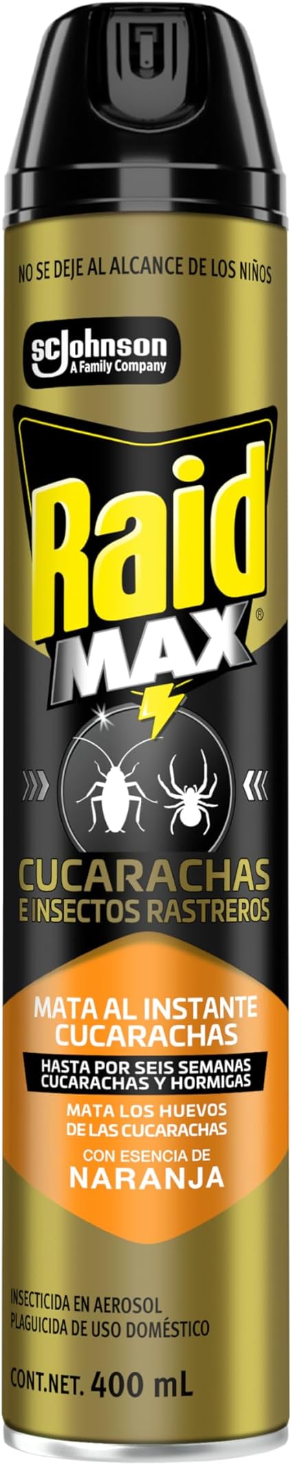 Raid Max, Insecticida en Aerosol con Esencia de Naranja para Uso ...