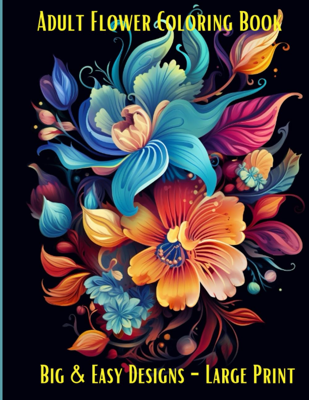 Amazon.com: Adult Coloring Book - Large Print: Easy and Beautiful ...