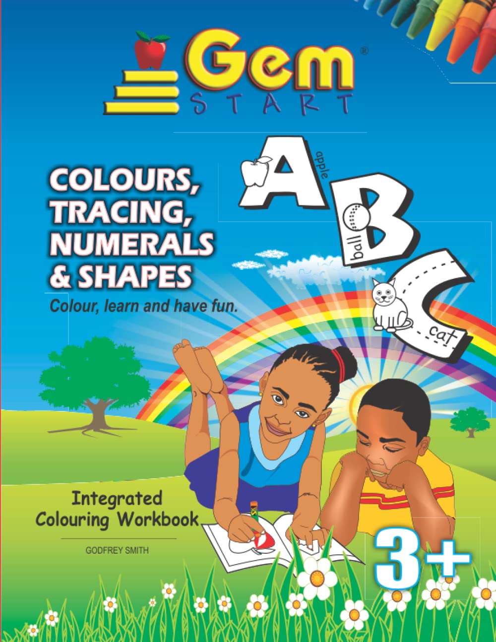 Gem Start Colours, Tracing, Numerals & Shapes Integrated Colouring ...