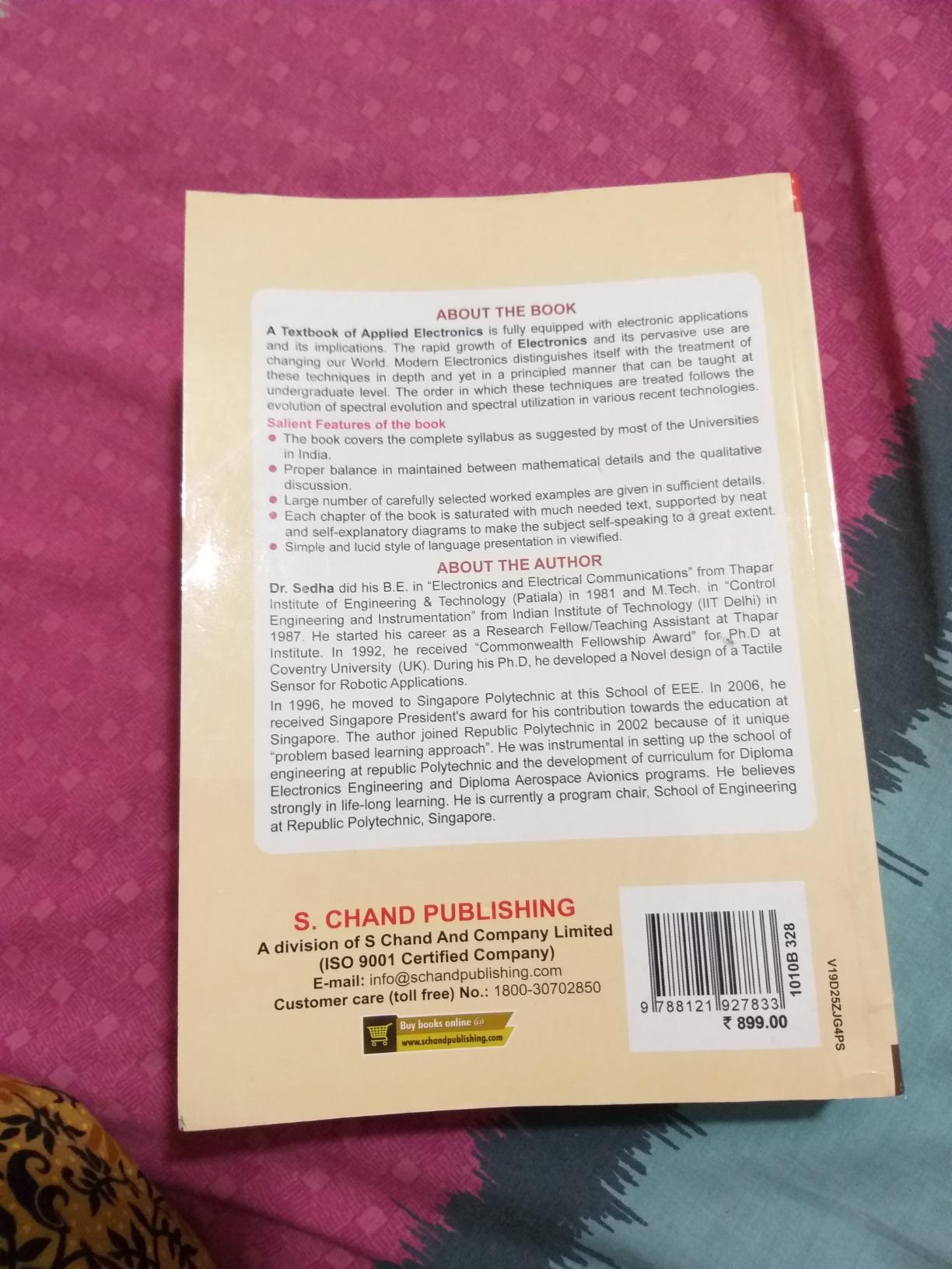 A Textbook Of Applied Electronics : RS Sedha: Amazon.in: Books