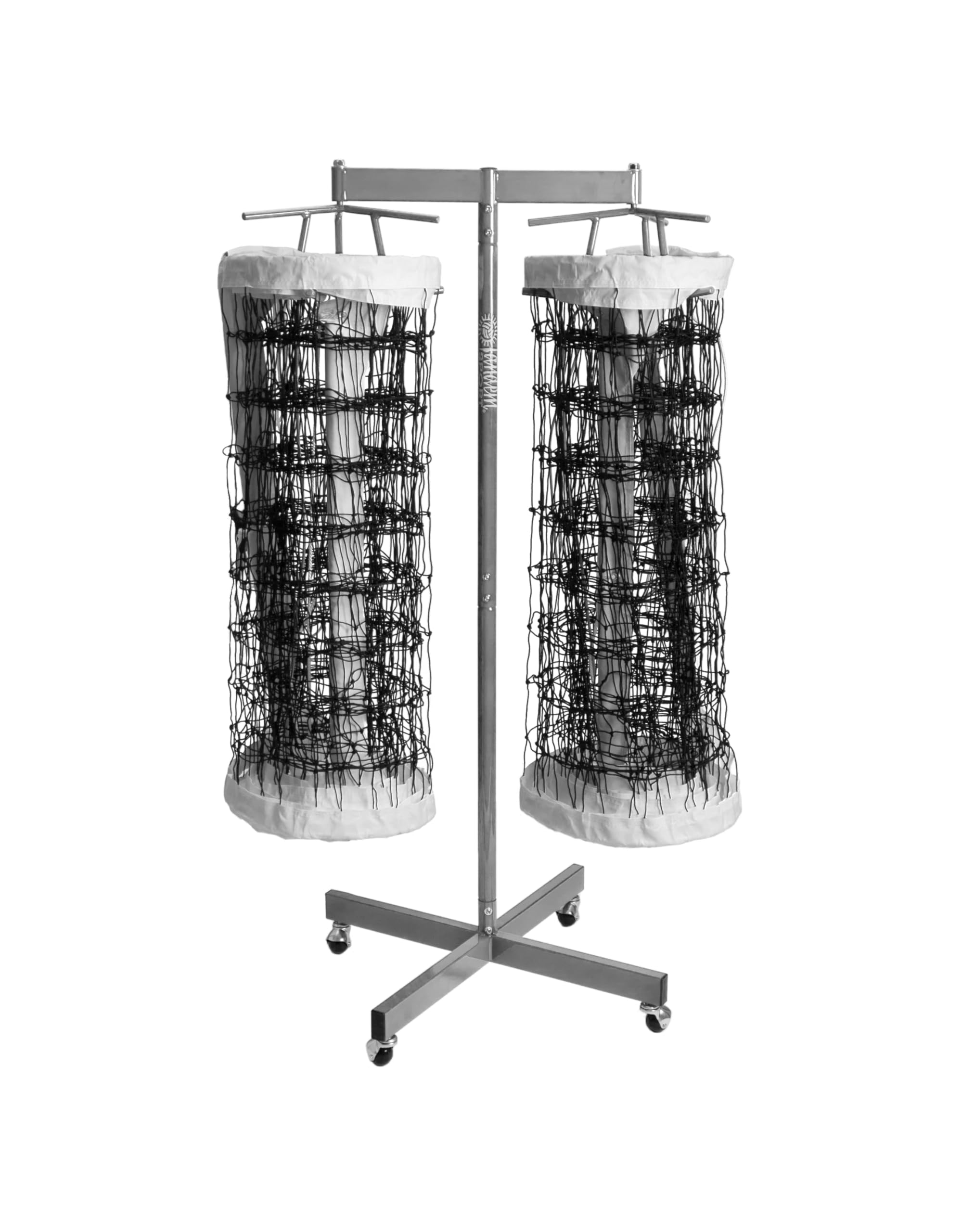 Amazon.com: Tandem Sport Volleyball Double Net Storage Rack - Holds 2 ...