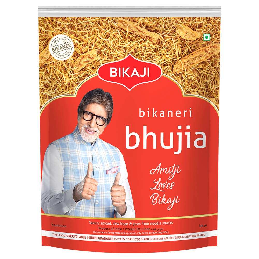 Bikaji Bhujia No 1 - Authentic Indian Snack | 400g Pack | Sev ...