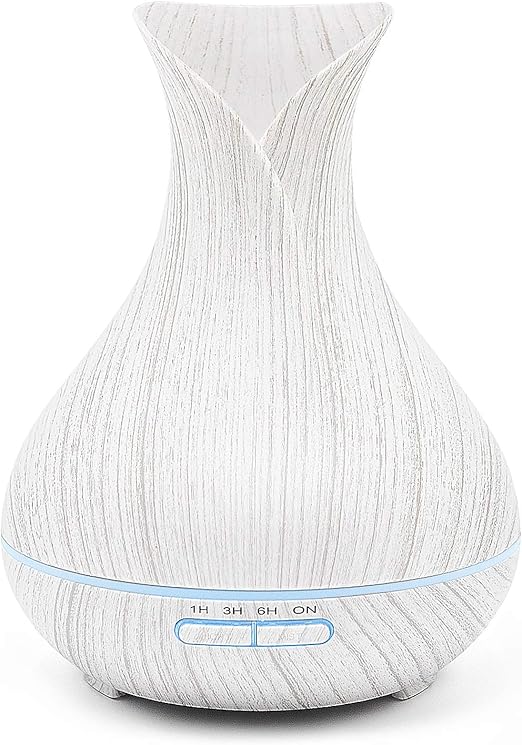 Essential Oil Diffuser, ASAKUKI 400ML Premium Quiet 5-in-1 Humidifier ...