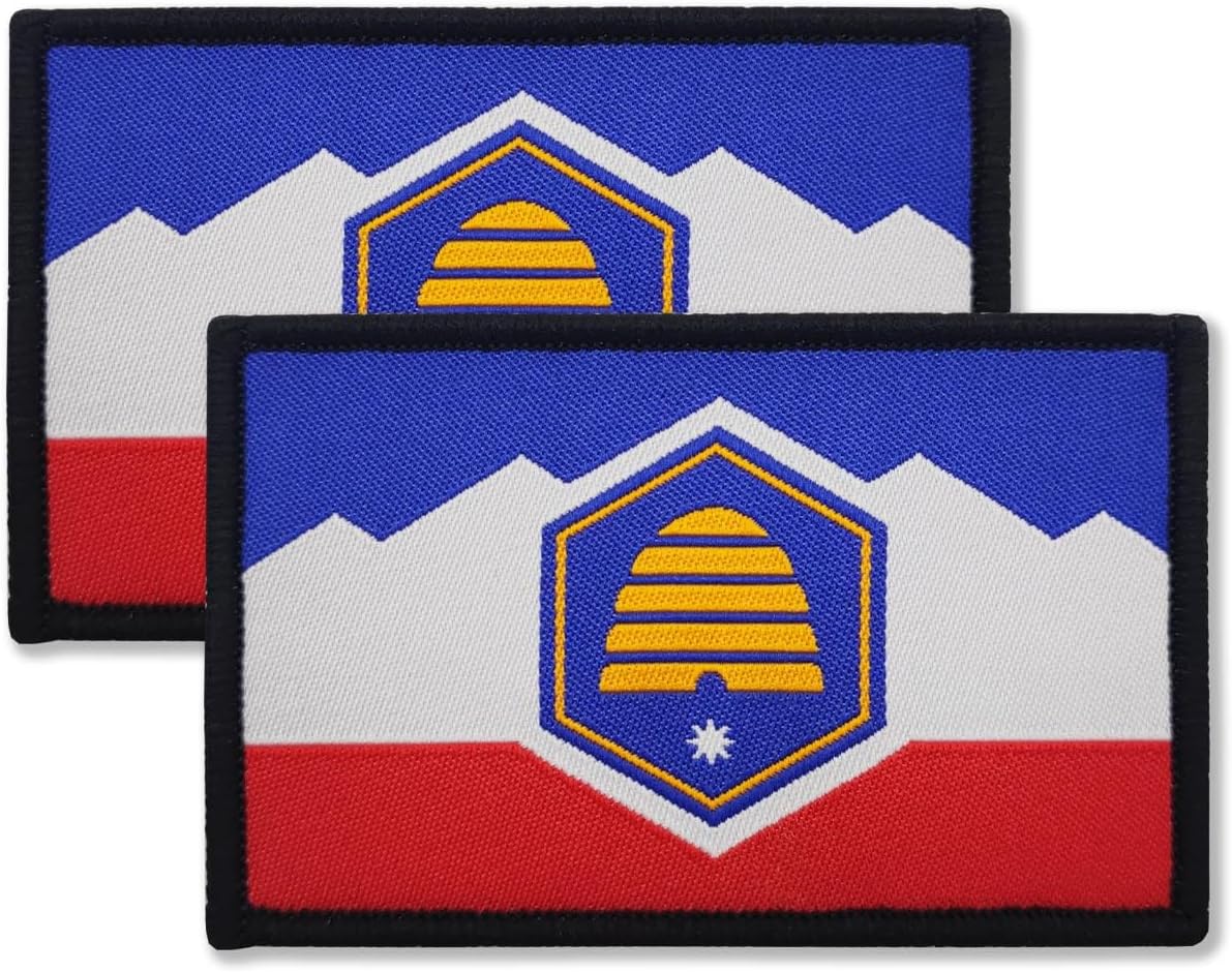 Amazon.com: Overdecor New Utah Flag Patch Tactical Military Patches ...