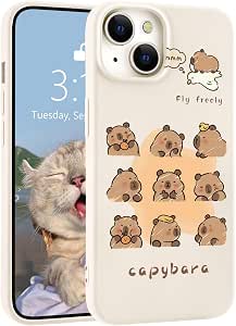 Amazon.com: LuminousGuard for iPhone 12 Mini Case, Cute Kawaii Capybara ...