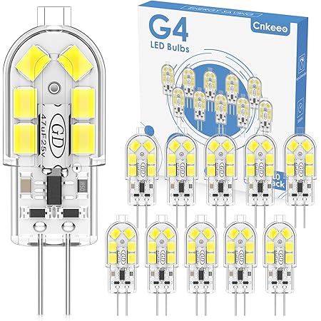 G4 LED Bulbs,LED 2W 3000K Warm White LED Bulbs Light Bulb Replacement for 20W Halogen Bulus 12V ...