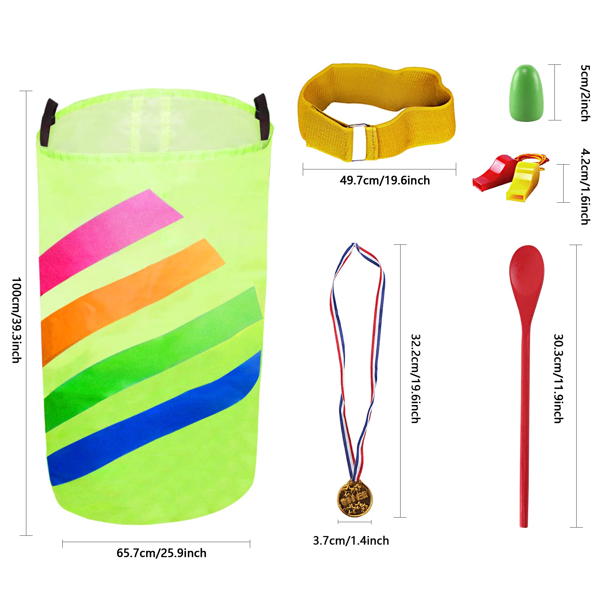 29PCS Potato Sack Race Bags, Egg and Spoon Race, Carnival Games 3 ...