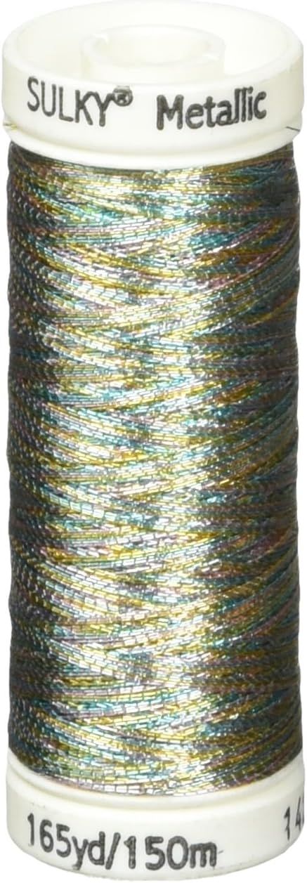 Amazon.com: Sulky Metallic Thread for Sewing, Light Blue, Gold and Lavender