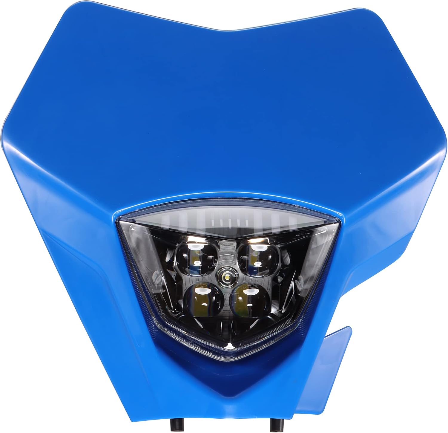 GOOFIT Blue 12V 25W Led Headlight Universal Dirt Bike Head Light ...