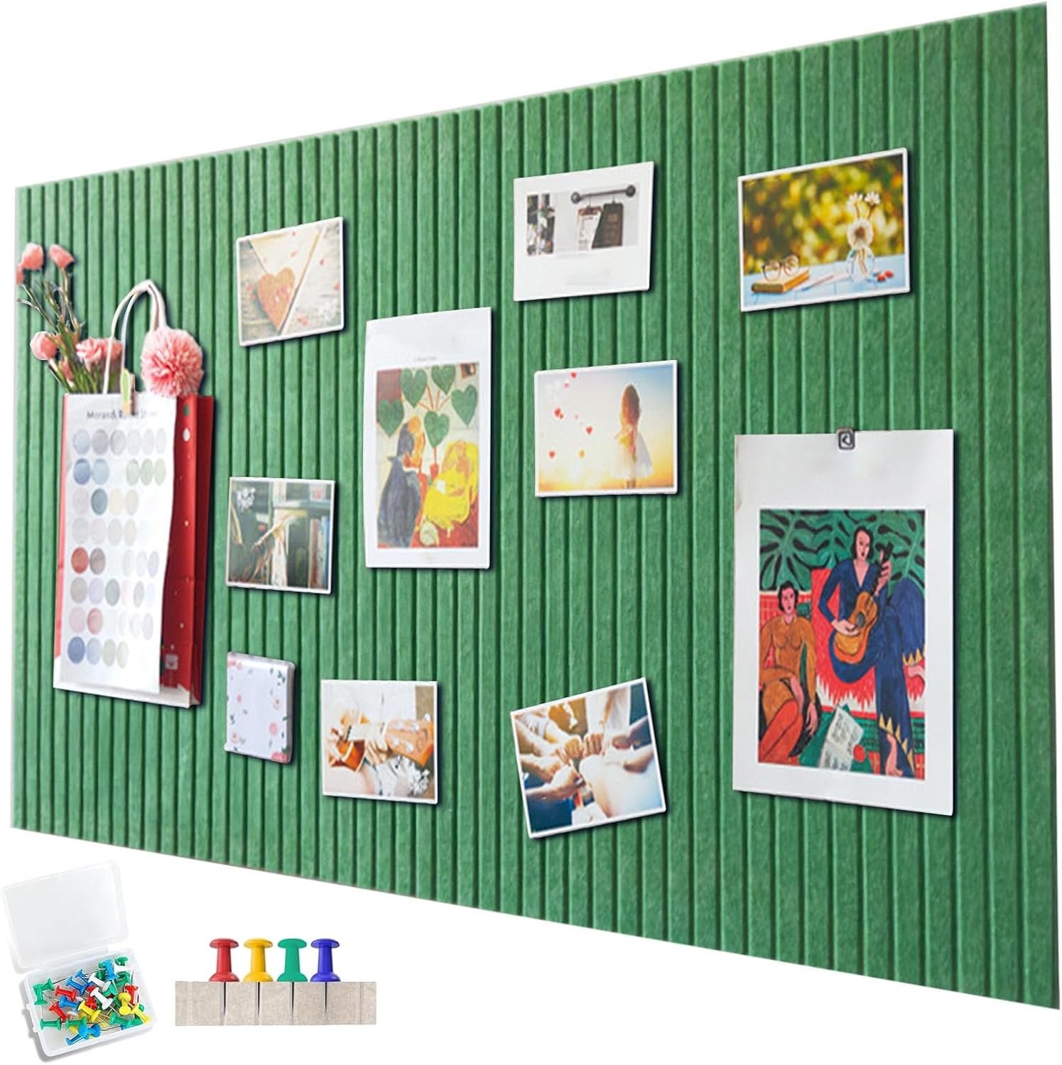 Amazon.com: Large Felt Notice Board, Self-Adhesive, 60 x 40 cm Felt ...