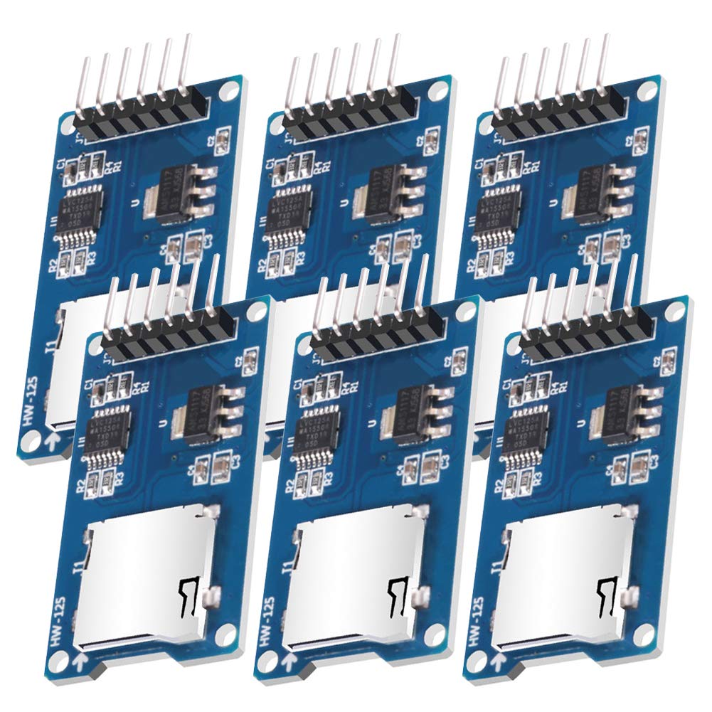 6PCS Micro SD Card Module with chip Level Conversion for Arduino,SDHC ...