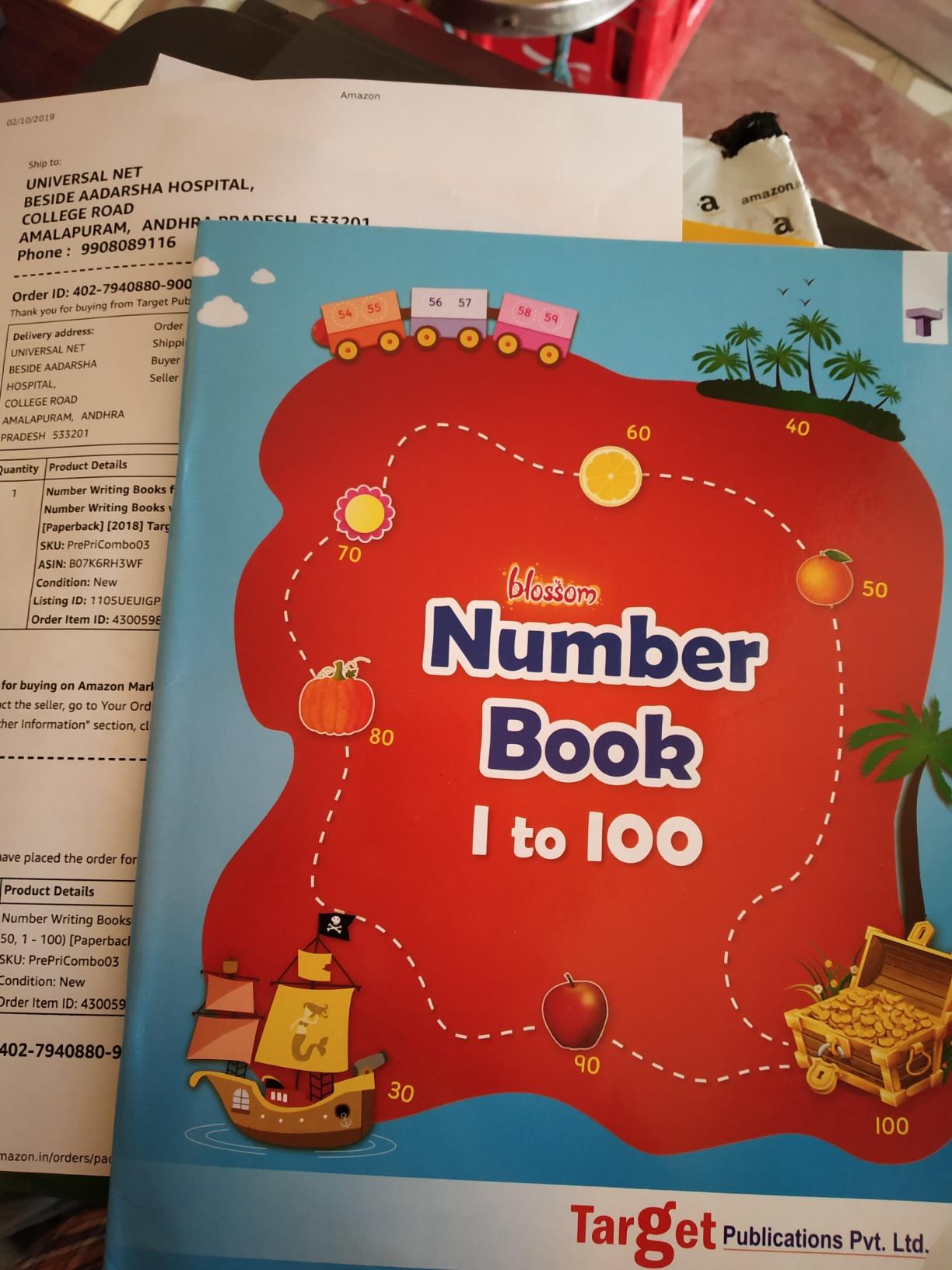 Buy Blossom Number Writing Books for Kids 1 to 100 | 3 to 8 Year |Set ...