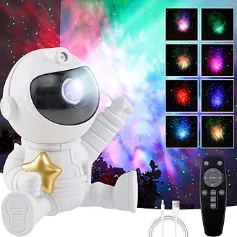 Astronaut Star Galaxy Projector Light Space Buddy Projector Night Light ...