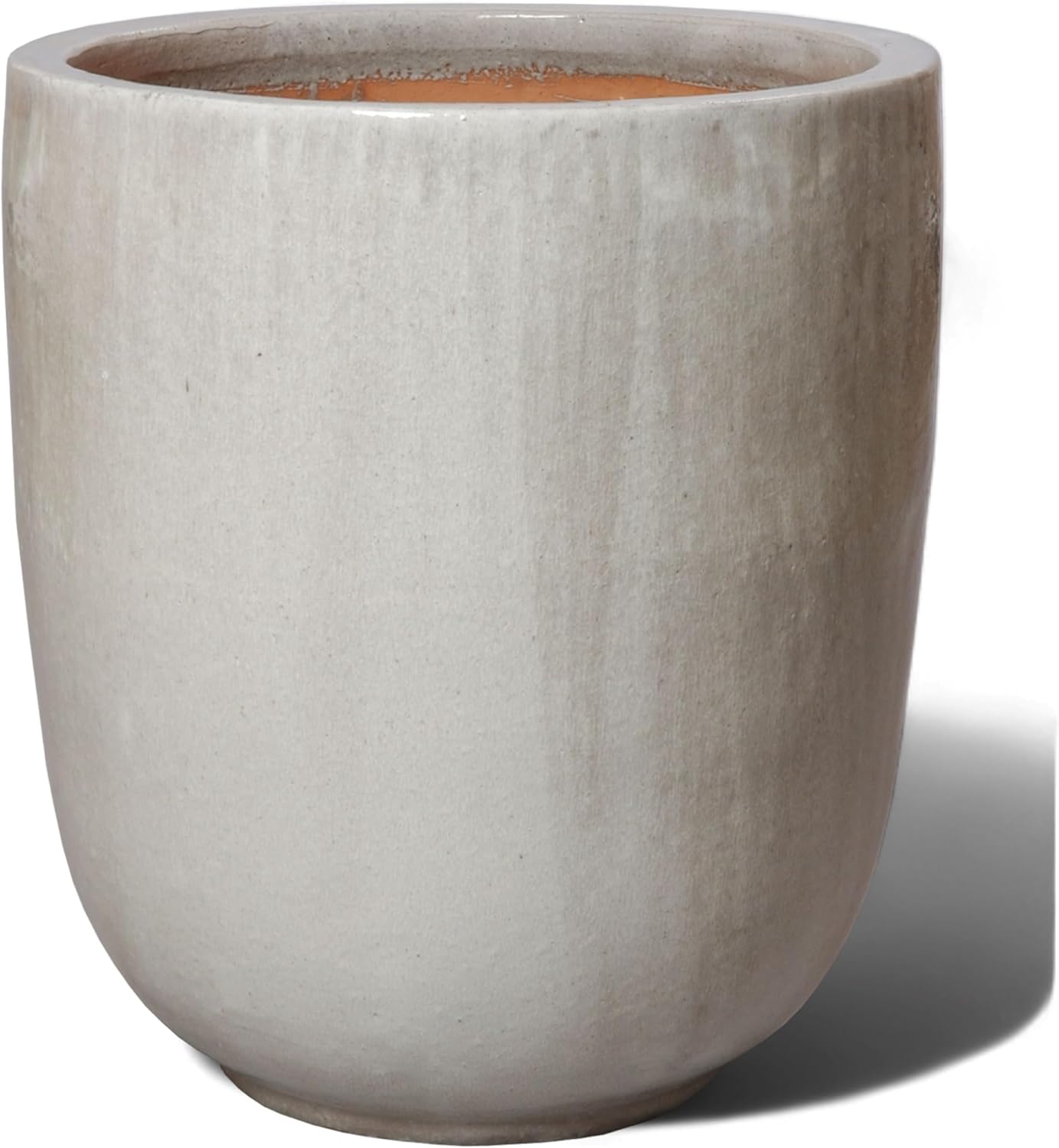 Amazon.com : Emissary Home and Garden 24 in. Gray Ceramic Round Planter ...