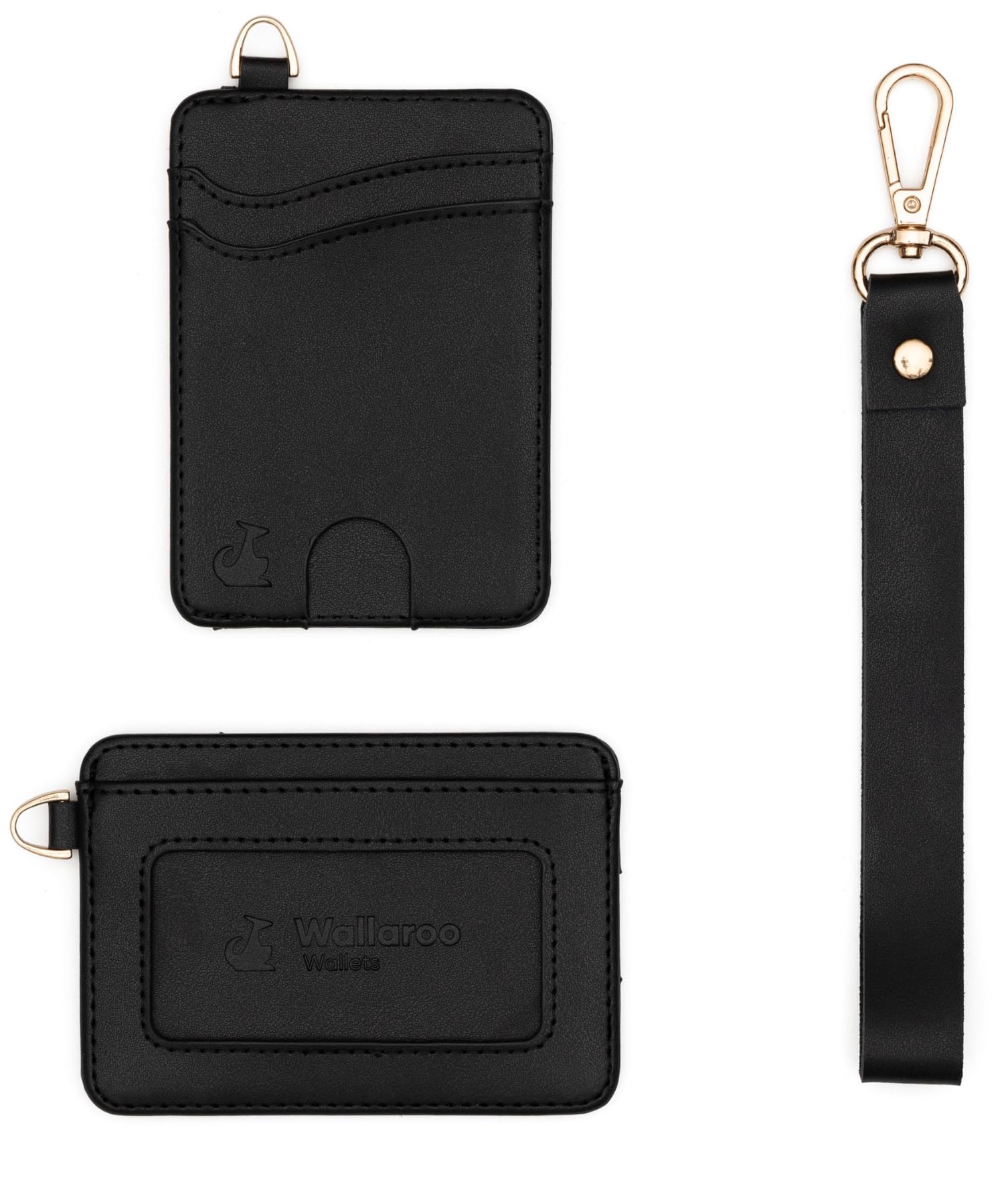 Amazon.com: Premium Leather Women's Wristlet Wallet Slim Card Holder ...