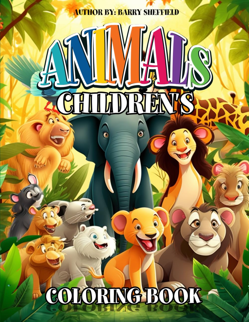 Children’s Animal Coloring Book: Sheffield, Barry: 9781965221105 ...
