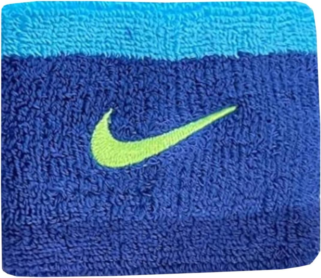 Nike Swoosh Wrist Bands 2 PK (HyperRoyal/Deep Royal/Green) : Amazon.in ...