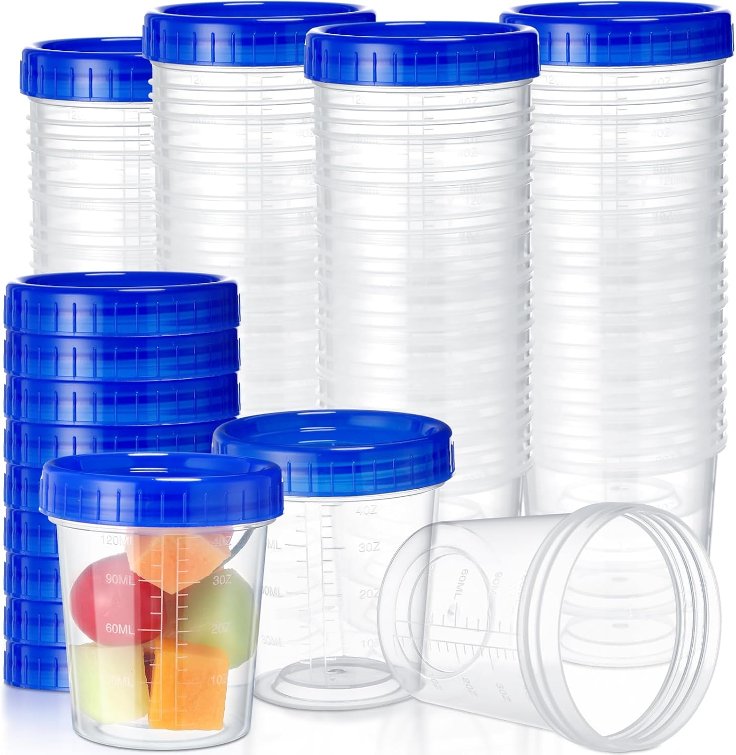 Amazon.com: Hushee 48 Pcs Freezer Containers for Food with Twist Top ...
