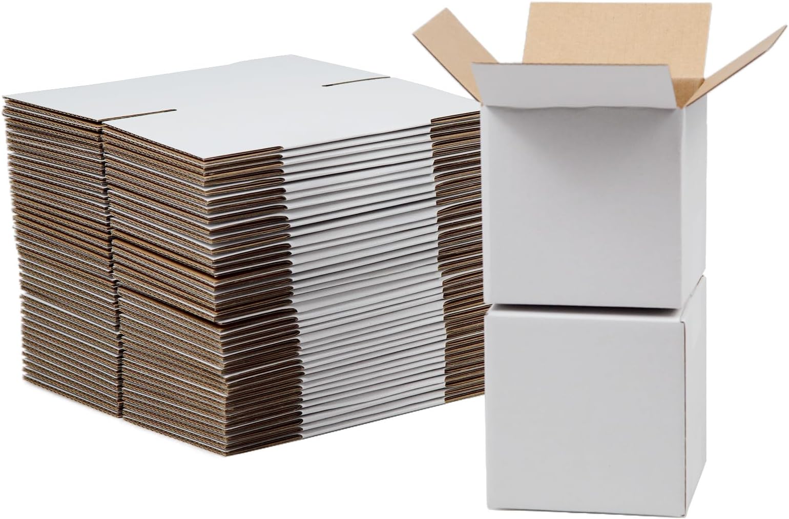 Amazon.com: Tailored Packaging Corrugated Shipping Boxes 4"L x 4" W x 4 ...