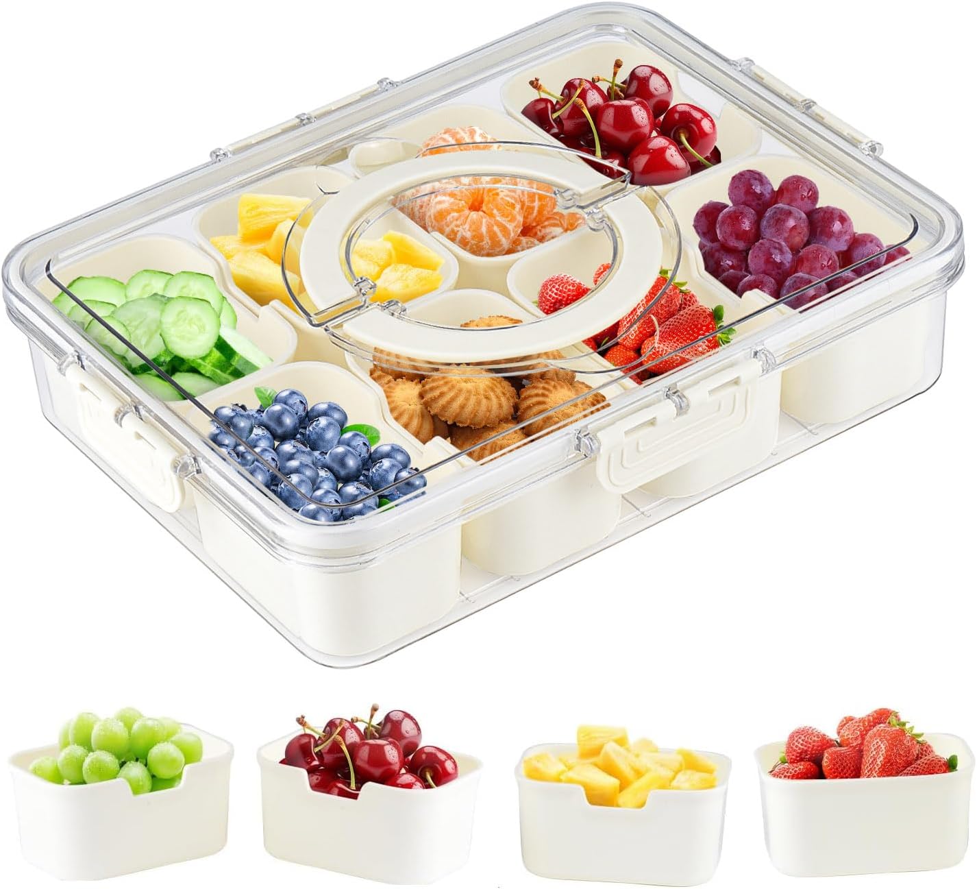 Amazon.com | Ekubx Snack Box Charcuterie Containers: Travel Divided ...