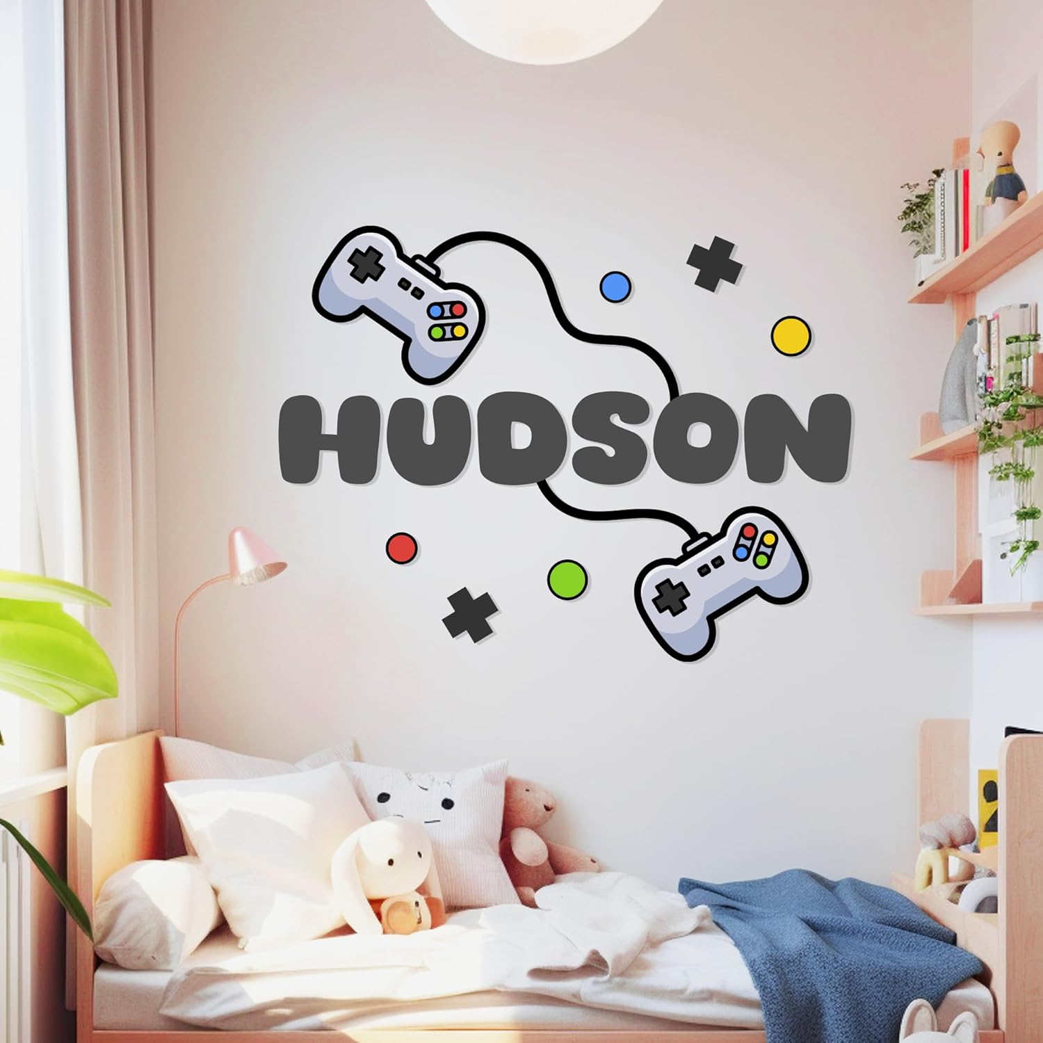 Amazon.com: Custom Name Video Games Wall Decal- Boy or Girl Room Decor ...