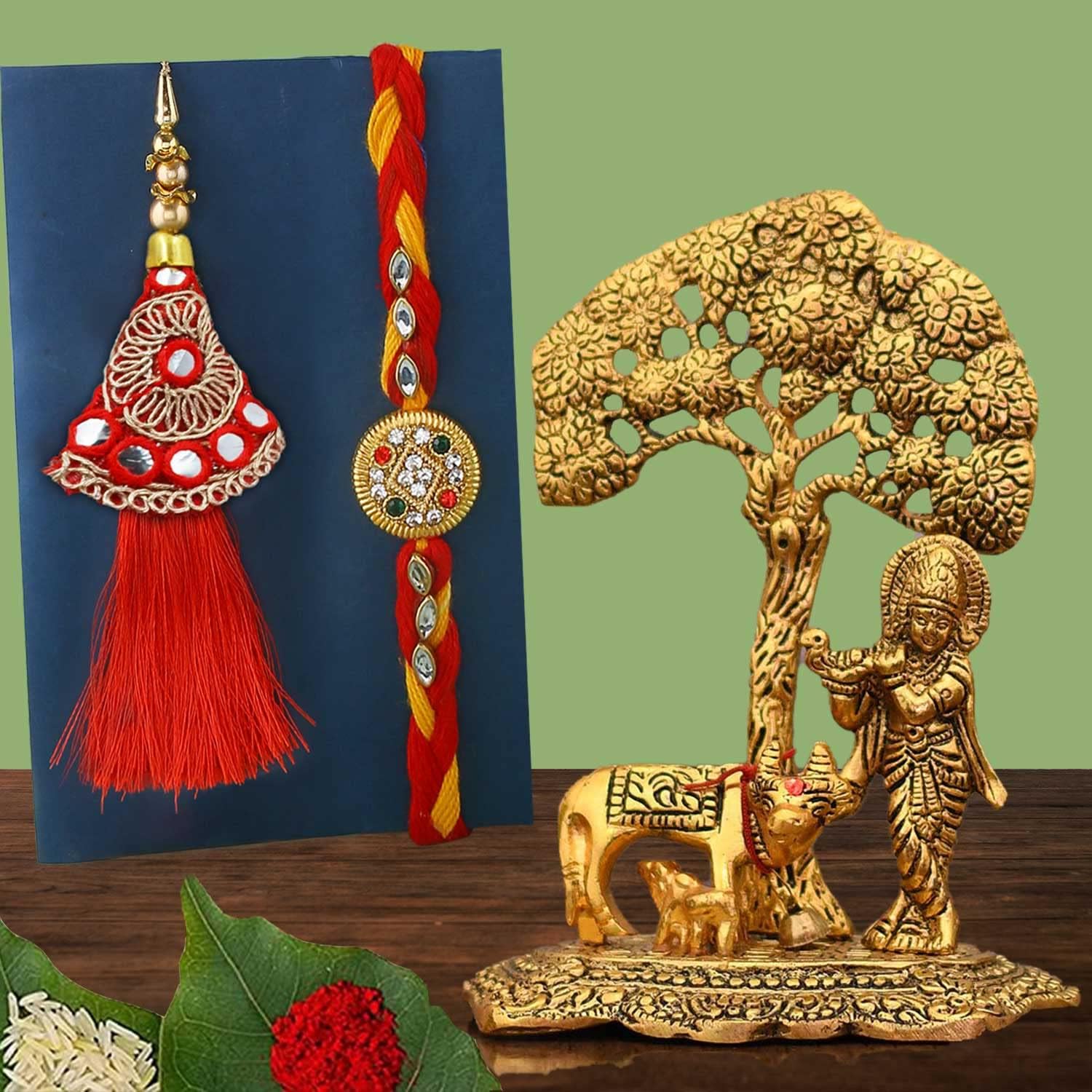 Rakhi Gift Combo For Brother and Bhabhi,Premium Silver Plated Bowl ...