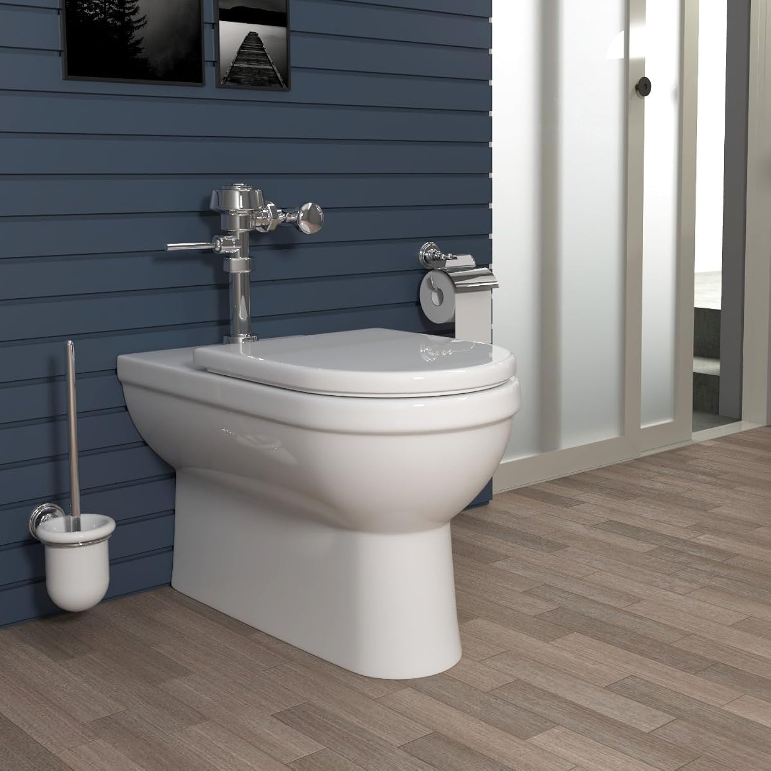 Saudi Ceramics Jasmine Floor Mount Water Closets Toilet Seat with 3 ...