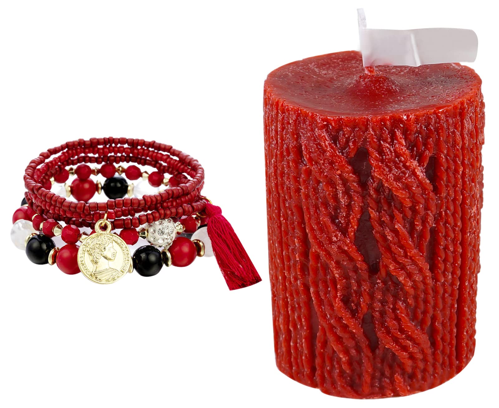 1 x Brand New Soulnioi Cylindrical Woolen Shaped Scented Candle ...