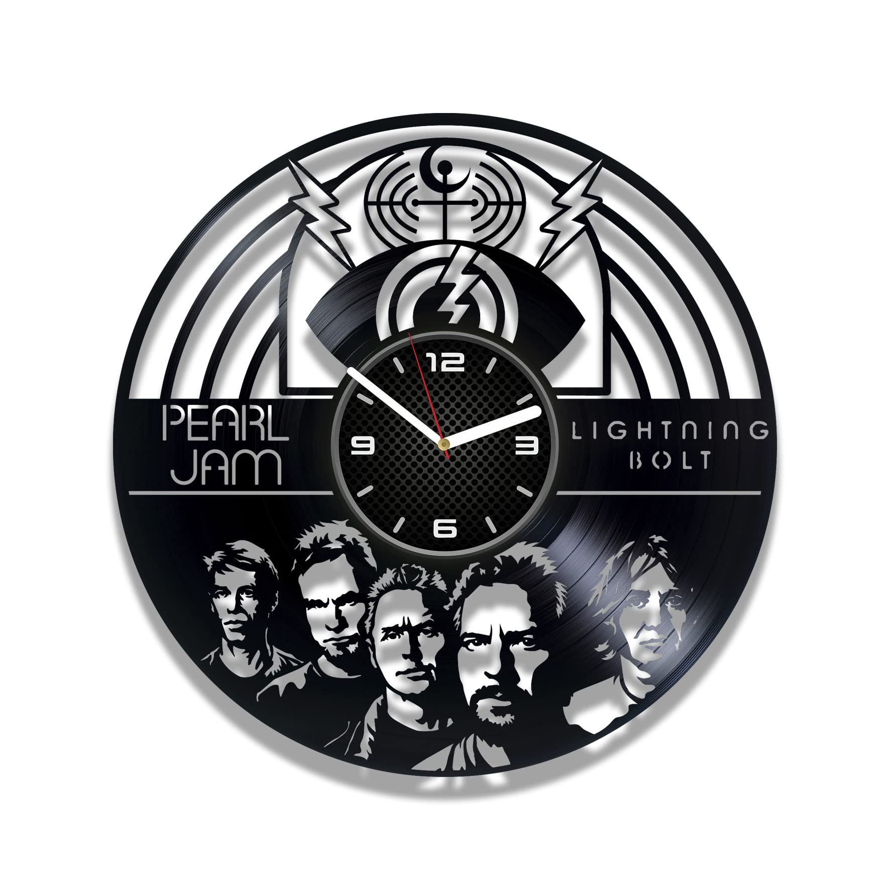 Amazon.com: Kovides Vinyl Record Wall Clock Compatible with Pearl Jam ...