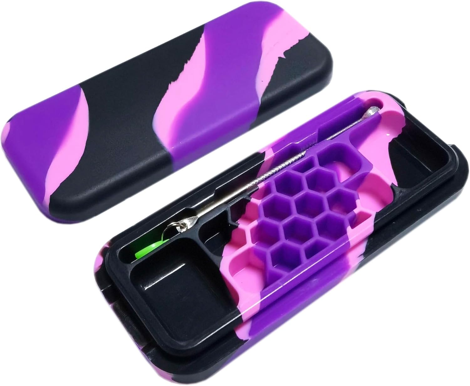 Amazon.com: Vegcorn 12.5ml Silicone Wax Container Multi-compartment Non ...