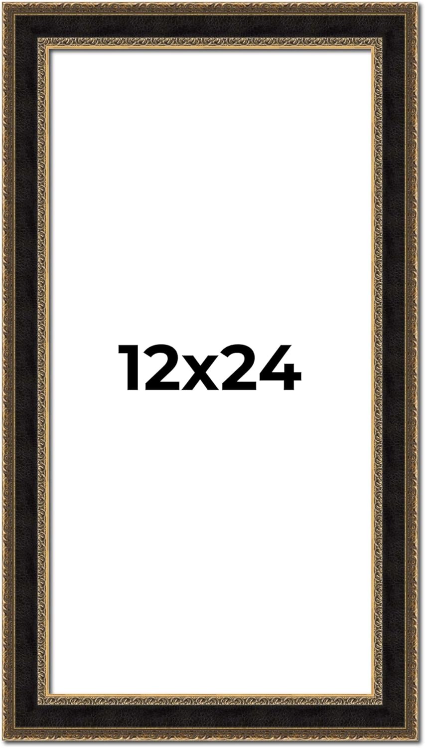 Amazon.com - 12x24 Frame Gold Antique Vintage Sold Wood Picture Frame ...
